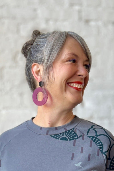 Darlings of Denmark Earring Ida-Plum – Smoking Lily Handcrafted Goods